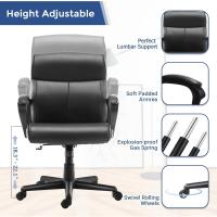 China 360 Swivel/ Height Adjust/Recliner Mid Back Desk Chair for 250 Pounds Weight Capacity for sale