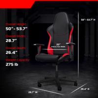 China Integrated Headrest Ergonomic PC Computer Chair for Adults Faux Leather Seat Material for sale