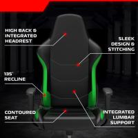China Height Adjustable Recliner Gaming Chair with 360 Swivel and Integrated Headrest for sale