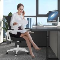 China Comfortable Mid Back Computer Chair with Flip-Up Arms and Lumbar Support 23.6 Pounds for sale