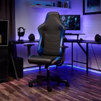 China Comfortable Ergonomic Gaming Chair with Adjustable Fabric and Integrated Headrest for sale