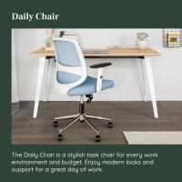 China Swivel Mesh Office Chair with Lumbar Rest and Adjustable Armrests Item Weight 30 Pounds for sale