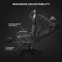 China Metal Type Aluminum Ergonomic Gaming Computer Chair with Integrated Headrest for sale