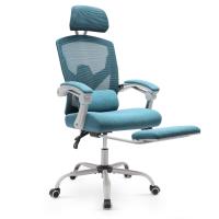 China 3 Gas Lift Ergonomic High Back Office Chair with Lumbar Pillow and Retractable Footrest for sale