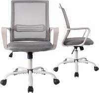 China Swivel Desk Chair Silla Oficina Mesh Task Chair Ergonomic Mid Back for Adults Work for sale