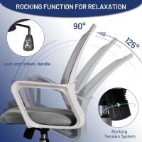 China Swivel Desk Chair Silla Oficina Mesh Task Chair Ergonomic Mid Back for Adults Work for sale