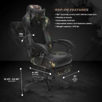 China 360 Swivel Ergonomic PC Computer Chair Gaming with Integrated Headrest Height Adjust for sale
