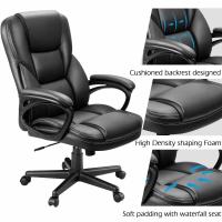 China Metal Type metal High Back Office Executive Chair Adjustable Managerial Home Desk Chair for sale