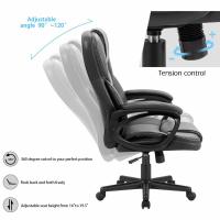 China Metal Type metal High Back Office Executive Chair Adjustable Managerial Home Desk Chair for sale