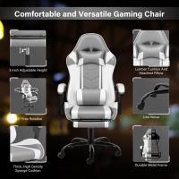 China Item Weight 33 Pounds Gaming Chair with Footrest and Lumbar Support Fabric Ergonomic for sale