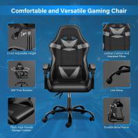 China Mail Packing Ergonomic Video Gaming Chair with Footrest and Lumbar Support 33 Pounds for sale