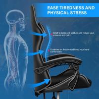 China Mail Packing Ergonomic Video Gaming Chair with Footrest and Lumbar Support 33 Pounds for sale