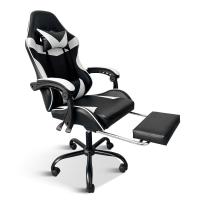 China 33 Pounds Fabric Ergonomic Computer Gaming Chair with Footrest and Lumbar Support for sale