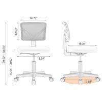 China Comfortable Low-Back Mesh Chair with Lumbar Support and Adjustable Seat Height for sale