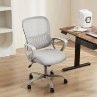 China Materials Mid-Back Task Rolling Home Office Desk Chair with Wheels and Lumbar Support for sale