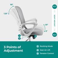 China Materials Mid-Back Task Rolling Home Office Desk Chair with Wheels and Lumbar Support for sale
