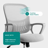 China Materials Mid-Back Task Rolling Home Office Desk Chair with Wheels and Lumbar Support for sale