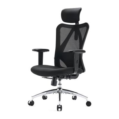 China 2D Armrest Lumbar Support Adjustable Headrest Swivel Tilt Office Chair for Big and Tall People for sale