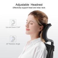 China 2D Armrest Lumbar Support Adjustable Headrest Swivel Tilt Office Chair for Big and Tall People for sale