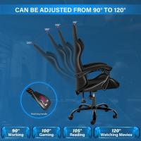 China ALINUNU Gaming Room Computer Ergonomic Video Gaming Chair with Footrest and Lumbar Support for sale