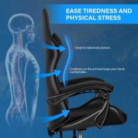 China ALINUNU Gaming Room Computer Ergonomic Video Gaming Chair with Footrest and Lumbar Support for sale