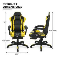 China Mail Packing Customized Color Computer Gaming Chair with Headrest and Lumbar Support for sale