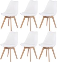 China 40'HQ Living Room Chairs with PU Cushion 1488pcs Prices Nordic Wooden Tulip Dining Chair for sale