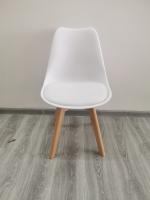 China 40'HQ Living Room Chairs with PU Cushion 1488pcs Prices Nordic Wooden Tulip Dining Chair for sale