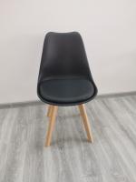 China 40'HQ Living Room Chairs with PU Cushion 1488pcs Prices Nordic Wooden Tulip Dining Chair for sale