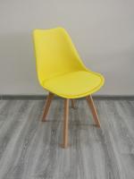 China 40'HQ Living Room Chairs with PU Cushion 1488pcs Prices Nordic Wooden Tulip Dining Chair for sale