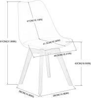 China 40'HQ Living Room Chairs with PU Cushion 1488pcs Prices Nordic Wooden Tulip Dining Chair for sale