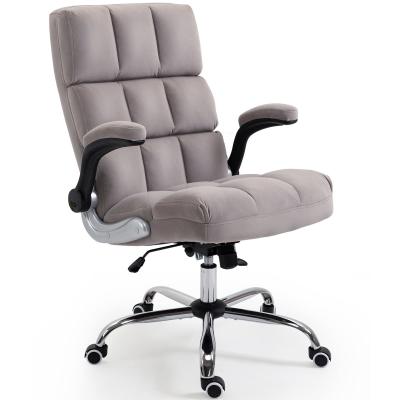 China Modern Design Customized Color Mid-Back Swivel Office Chair with Wheels and Arms for sale