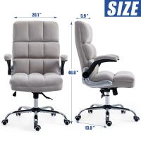 China Modern Design Customized Color Mid-Back Swivel Office Chair with Wheels and Arms for sale