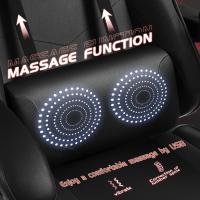China Modern Style Ergonomic Computer Gaming Chair with Footrest and Massage Lumbar Support for sale