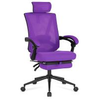 China Acceptable OEM ODM High Back Office Chair with Adjustable 2D Lumbar Support and Footrest for sale