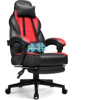 China Customized Color Racing Style Gaming Chair with Footrest and Headrest 45 Pounds for sale