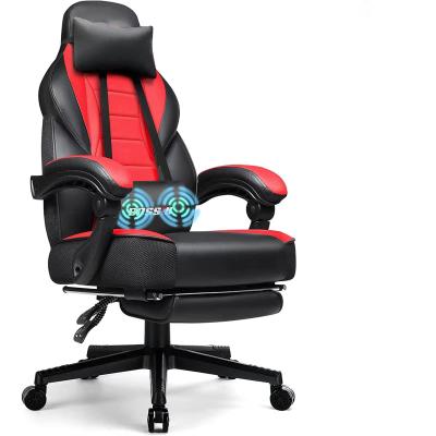 China Customized Color Racing Style Gaming Chair with Footrest and Headrest 45 Pounds for sale