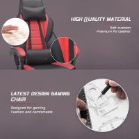 China Customized Color Racing Style Gaming Chair with Footrest and Headrest 45 Pounds for sale