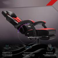 China Customized Color Racing Style Gaming Chair with Footrest and Headrest 45 Pounds for sale