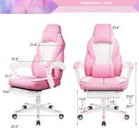 China s Favorite Racing Style Gaming Chair with Footrest and Headrest Item Weight 45 Pounds for sale