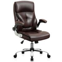 China Metal Type High Back Home Office Desk Chair with Lumbar Support and Linen Fabric for sale
