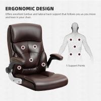 China Metal Type High Back Home Office Desk Chair with Lumbar Support and Linen Fabric for sale