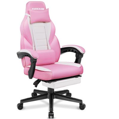 China Customize Racing Style Gaming Chair with Footrest and Headrest 21.7