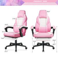 China Customize Racing Style Gaming Chair with Footrest and Headrest 21.7