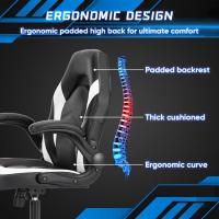 China ALINUNU Big and Tall Computer Gaming Chair with Solid Back and Adjustable Swivel Task for sale