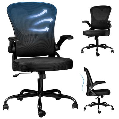 China Flip-up Arms Ergonomic Mesh Office Chair with 360 Swivel and Height Adjustment for sale