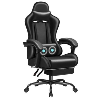 China Synthetic Leather Racing Gaming Chair with Massage Lumbar Support and 360 Swivel Seat for sale