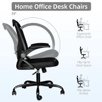 China Flip-up Arms Ergonomic Mesh Office Chair with 360 Swivel and Height Adjustment for sale