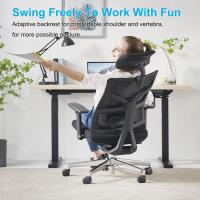 China Solid Back High Back Computer Desk Chair with Adaptive Backrest and Y Mail Packing for sale