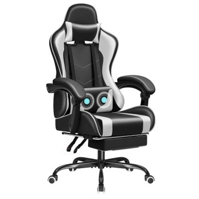 China Racing Gaming Chair with Massage Lumbar Support and 360 Swivel Seat 18.5